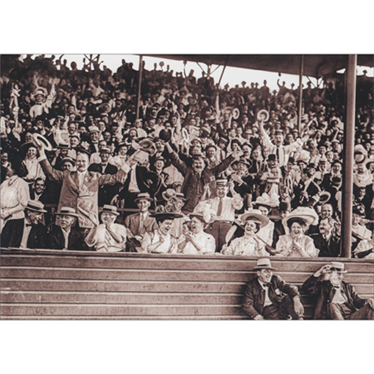 Avanti Press Crowd of People in Stands at Baseball Stadium Vintage ...