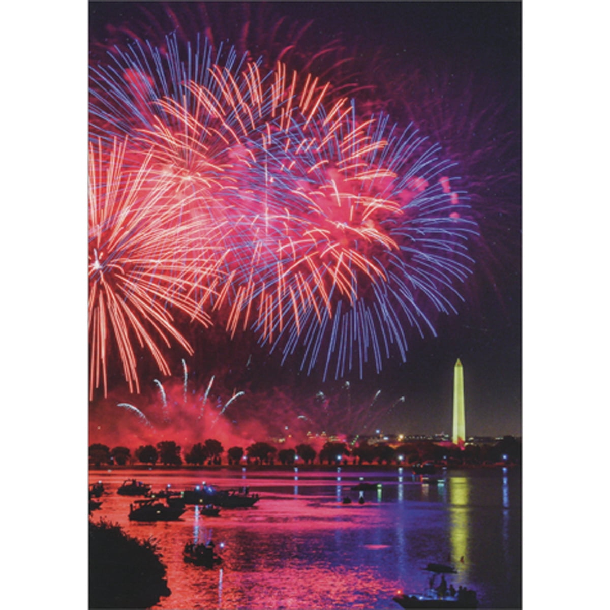Avanti Press Red and Blue Fireworks Over the Capital Photograph ...