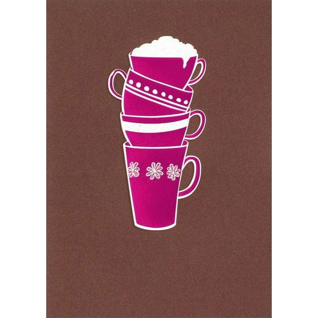 Avanti Press Stack Of Cups A*Press Glitter Thank You Card - Walmart ...