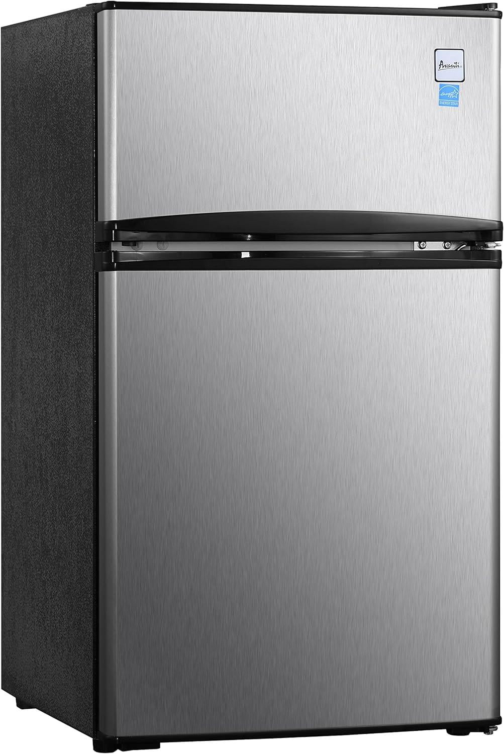 Avanti RA31B3S Cu. Ft. Compact Refrigerator with Freezer, Adjustable ...
