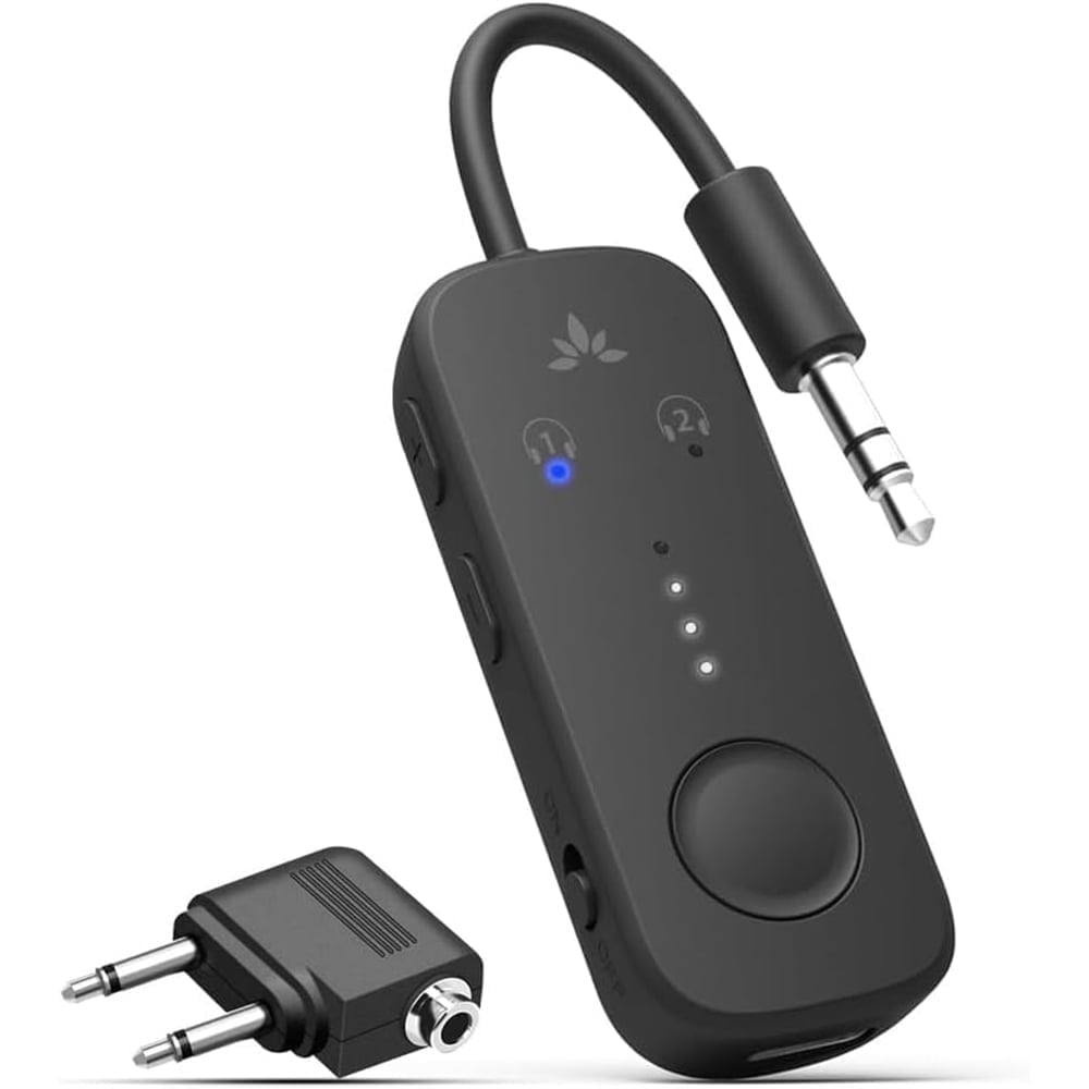 Avantree Relay Premium Airplane Bluetooth 5.3 Adapter, Low Latency ...