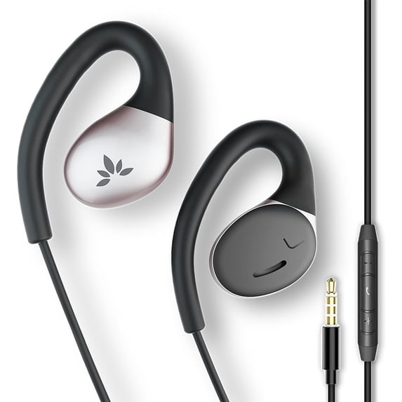 Avantree Wired Open-Ear Earbuds, Microphone, In-Line Controls, 3.5mm ...