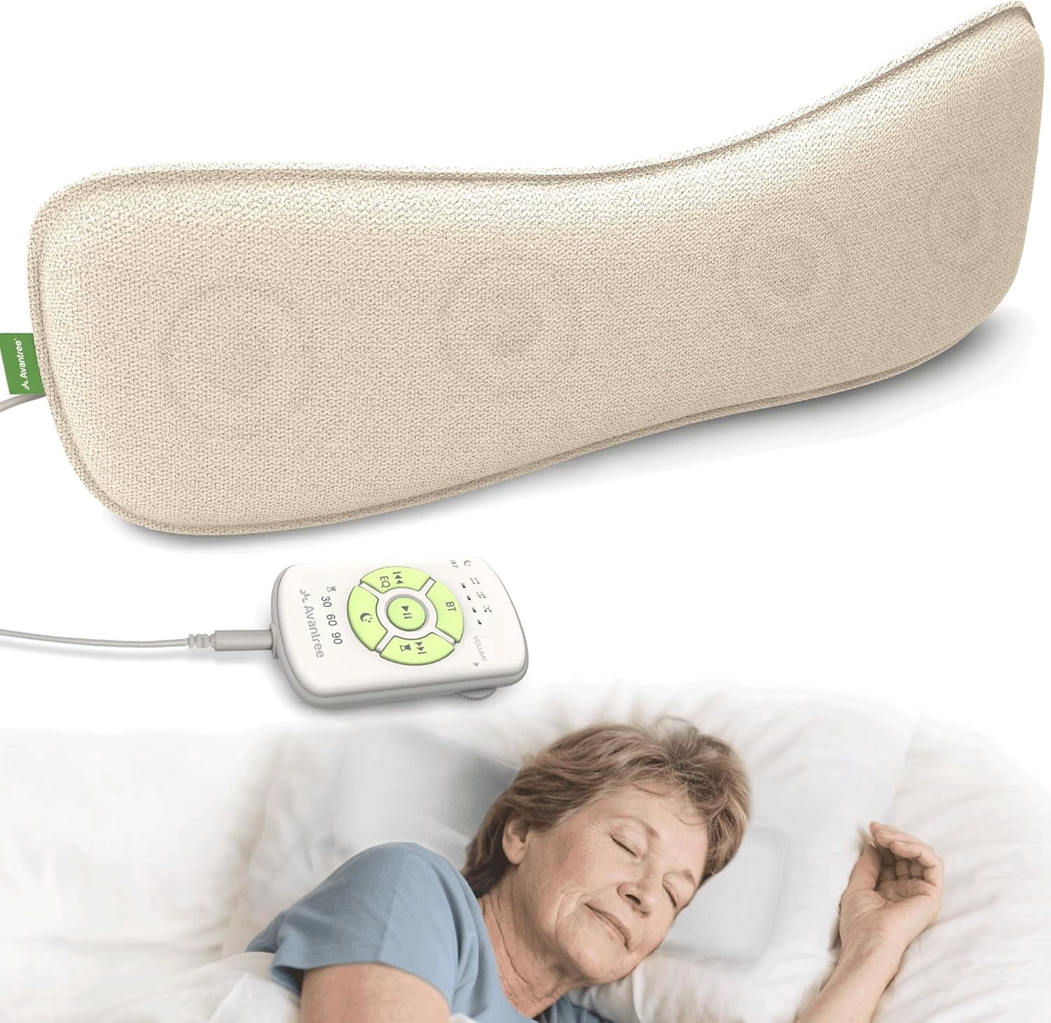 Avantree Slumber 2 – Bluetooth Pillow Speaker for Sleeping with 4 Flat ...