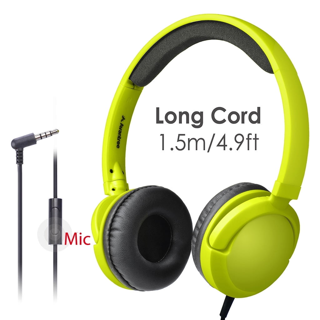 Avantree Superb Sound Wired On Ear Headphones with Microphone, 1.5M / 4 ...