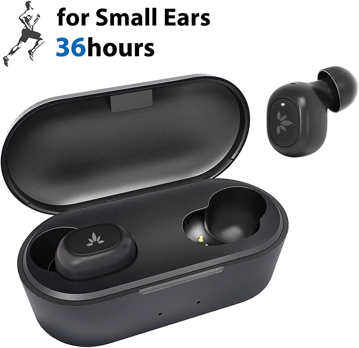 Avantree Tiny True Wireless Earbuds for Small Ear Canals, Sport ...