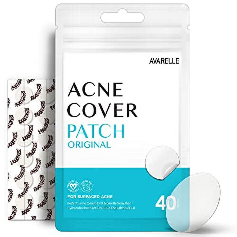 Avarelle Pimple Patches (40 Count) Hydrocolloid Acne Cover Patches ...