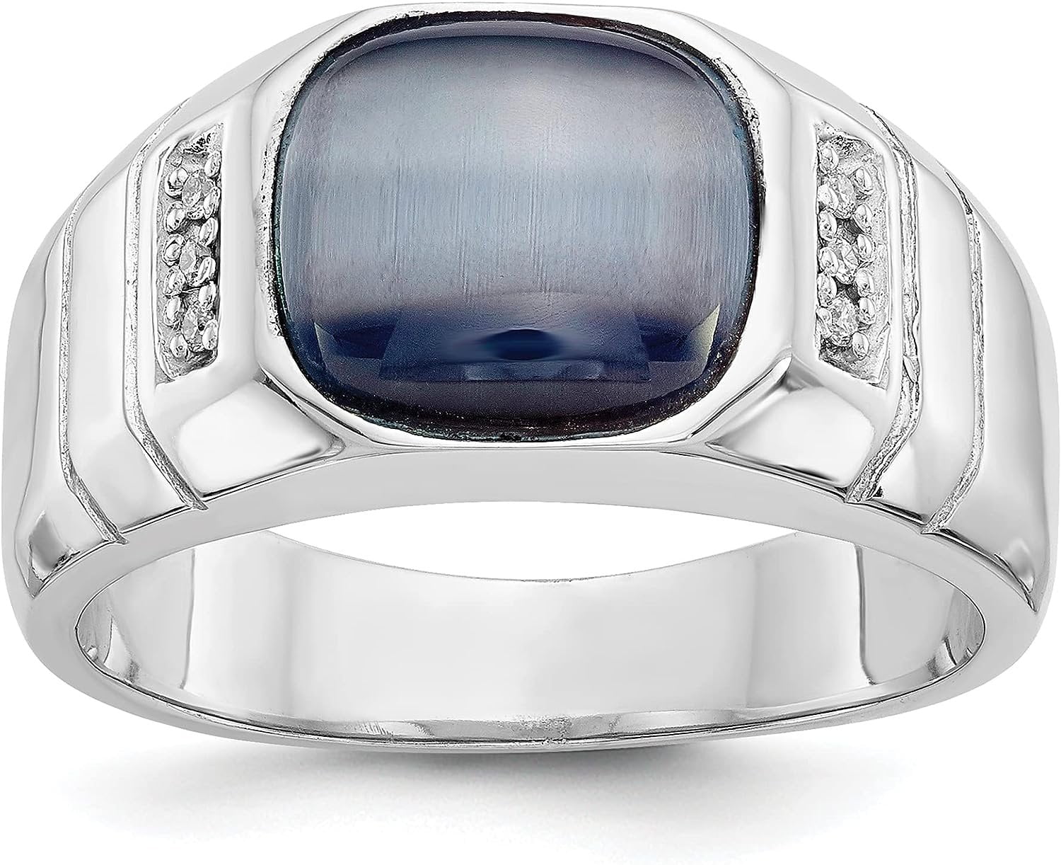 Avariah Diamonds Solid 10k White Gold Gents Ring Mounting no stones ...