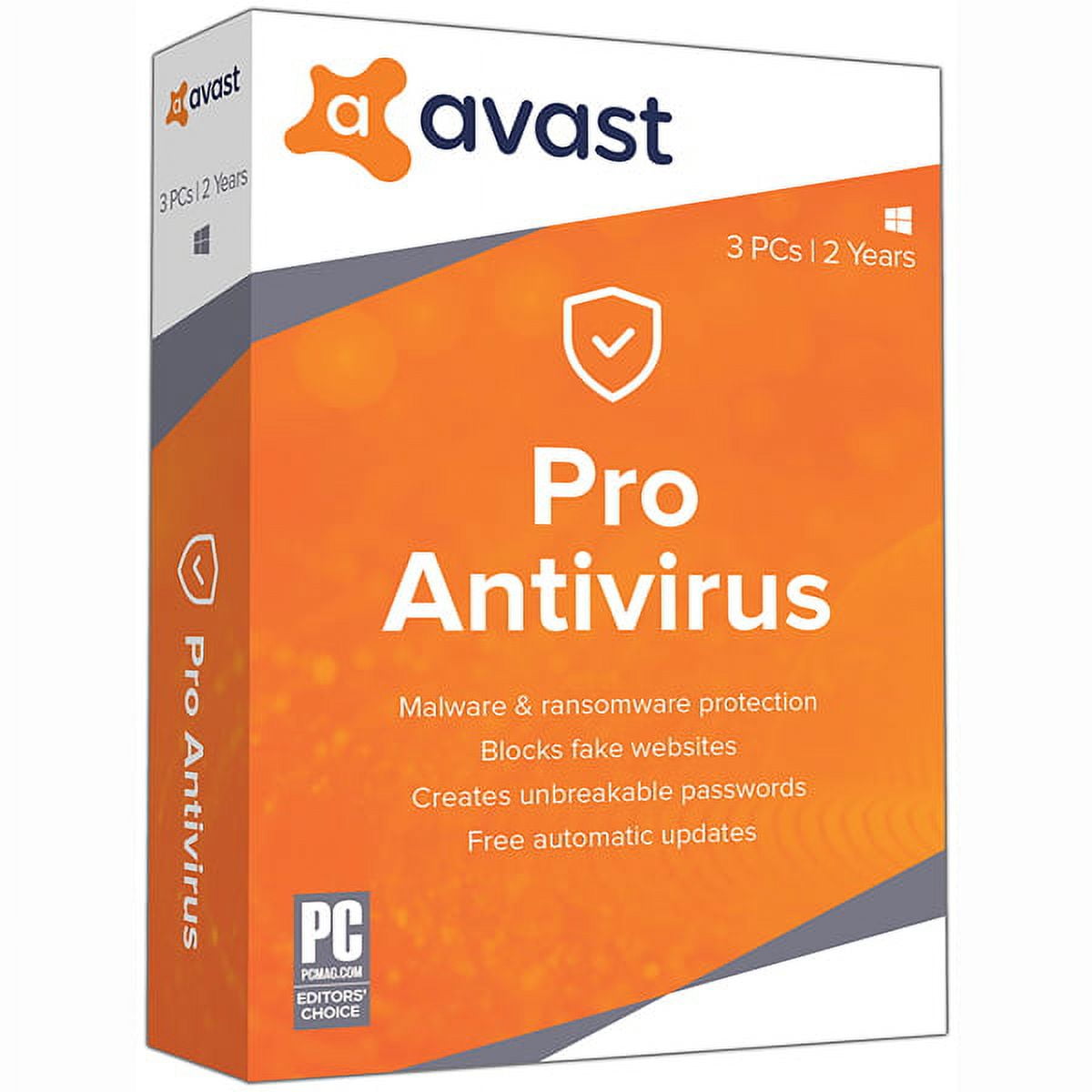 Avast Pro Antivirus 3 PCs, 2 Year - Walmart.com
