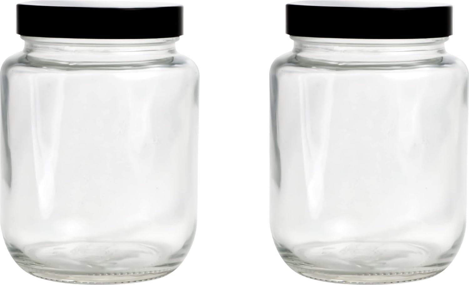 Avastro Achar Glass Jar with Round Jar Plastic Black Lid for Kitchen ...