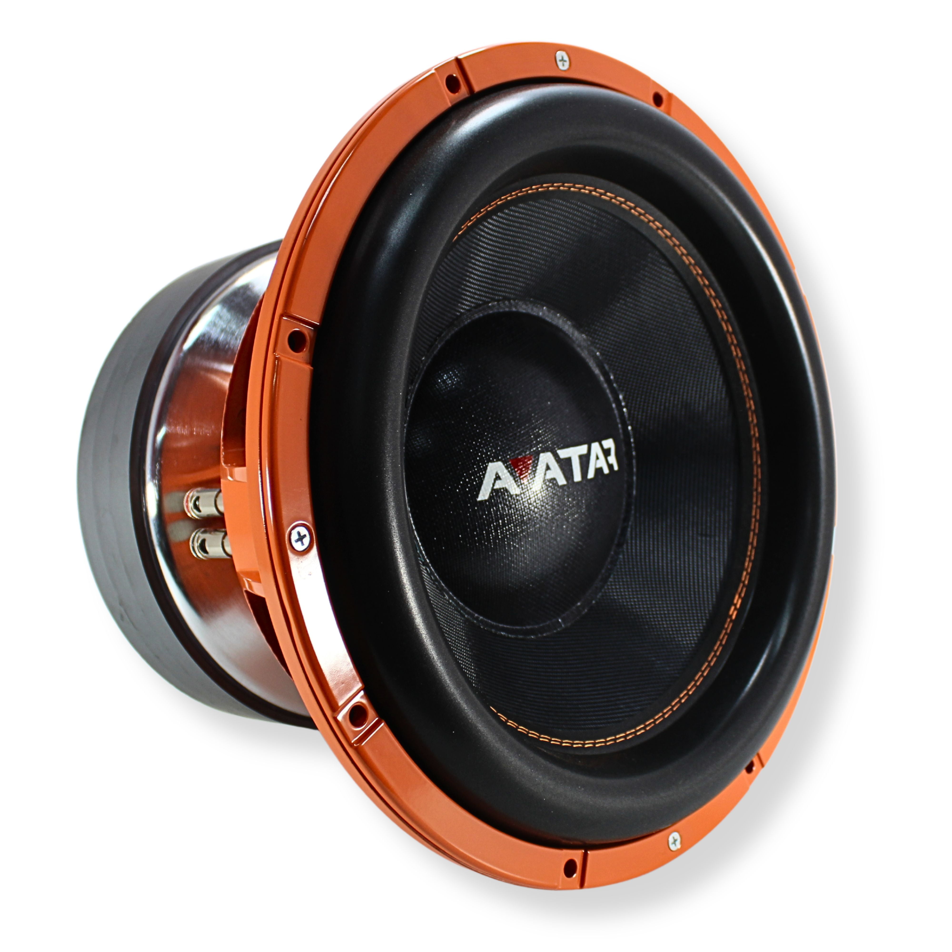 "Avatar 15"" Orange Car Audio Bass Subwoofer, 2-Ohm, 7599 Watts Peak ...