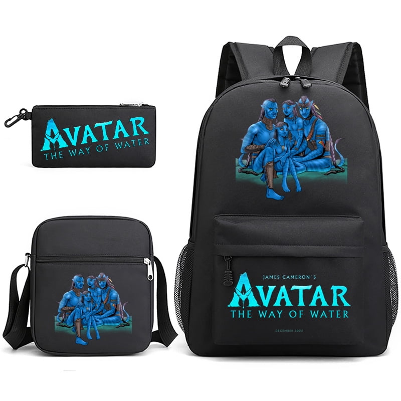 Avatar Cartoon 3 Piece Backpack Anime Knapsacks Game Day Packs Cartoon ...