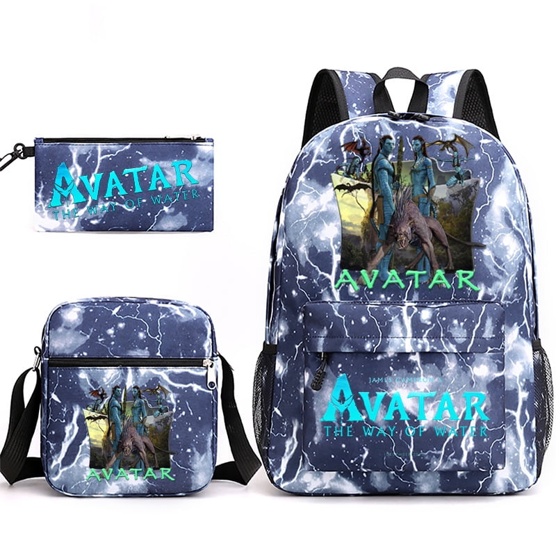 Avatar Cartoon 3 Piece Backpack Anime Knapsacks Game Day Packs Cartoon ...