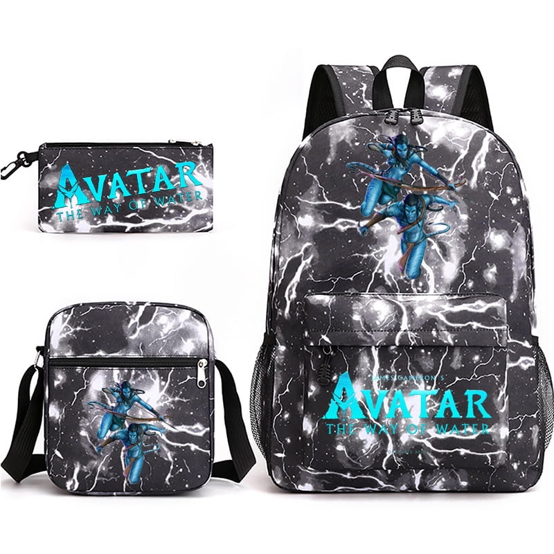 Avatar Cartoon 3 Piece Backpack Anime Knapsacks Game Day Packs Cartoon ...