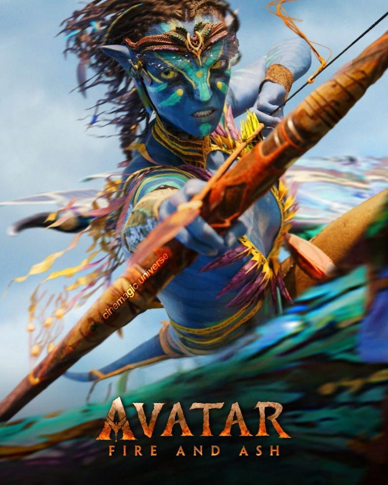 Avatar: Fire and Ash (2025) Jake Sully & Neytiri Wall Art Print, 12x18 ...