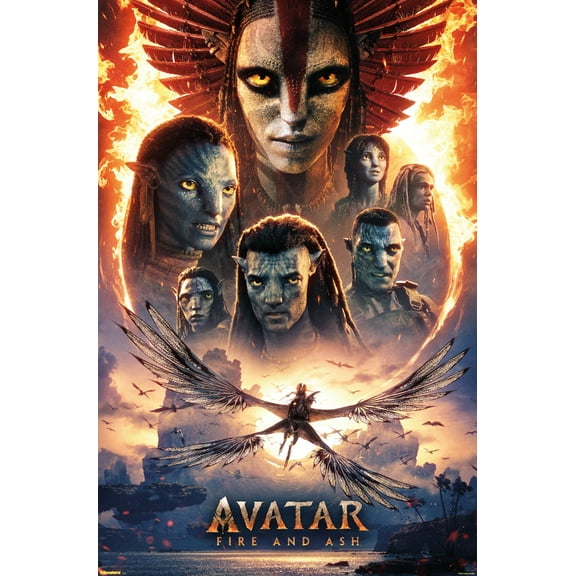 Avatar: Fire and Ash (2025) - Teaser One Sheet Wall Poster Size 24x36 ...