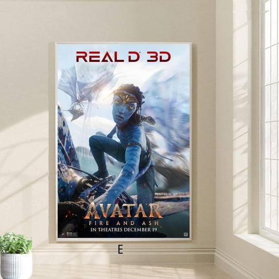 Avatar: Fire and Ash Movie Poster - 2025 Sci-Fi Film Print for Living ...