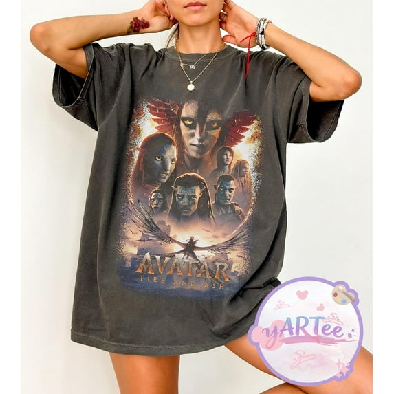 Avatar Fire and Ash T-Shirt, Movie Lovers Shirt, Shirt For Avatar Fans ...