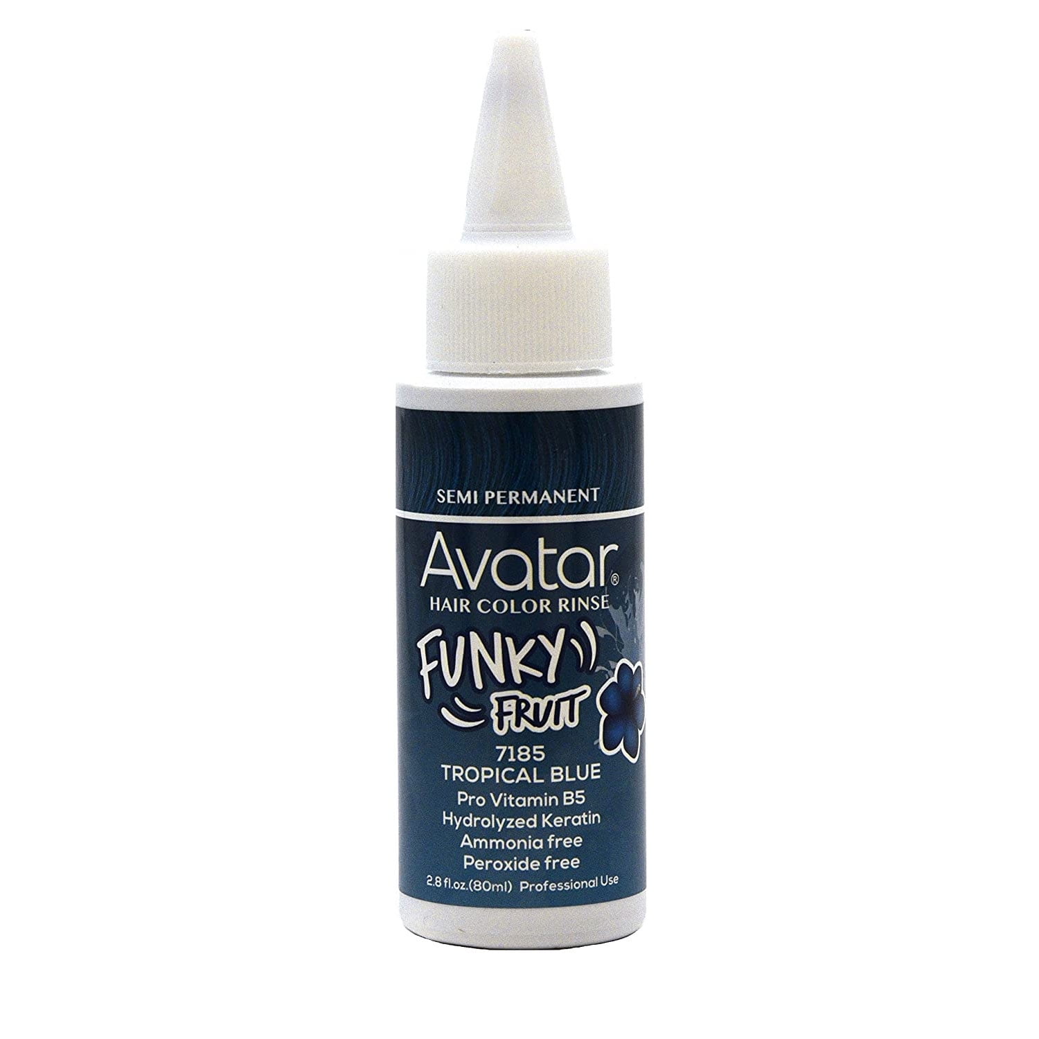 Avatar Funky Fruit Semi-Permanent Hair Color, Tropical Blue, 2.8 Oz ...