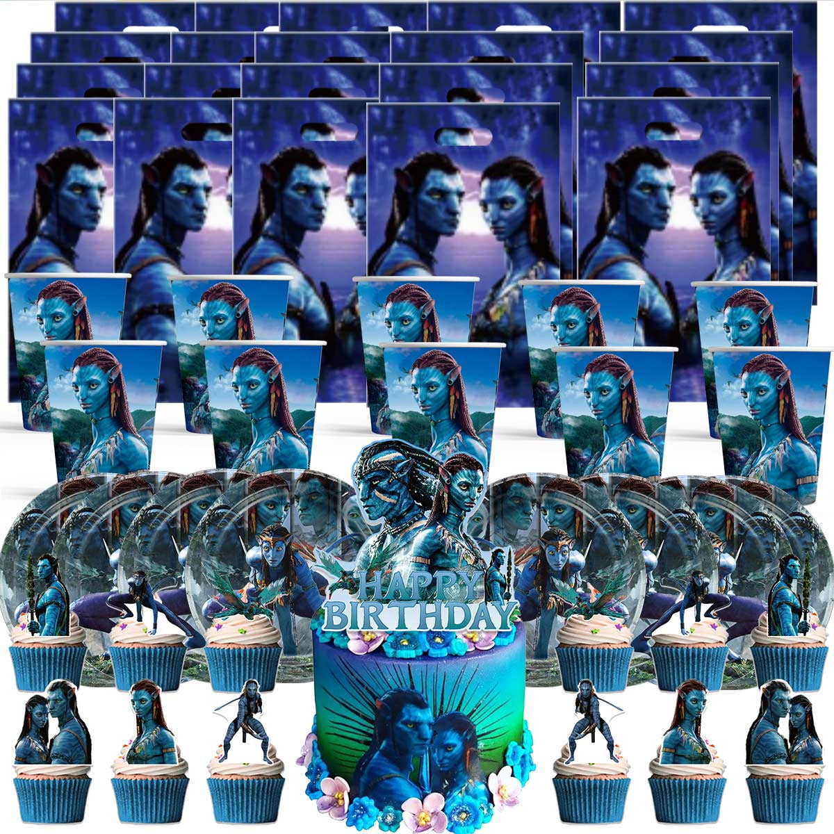 Avatar Gift Bags Goodie Bag Plates Cup Candy Treat Birthday Party ...