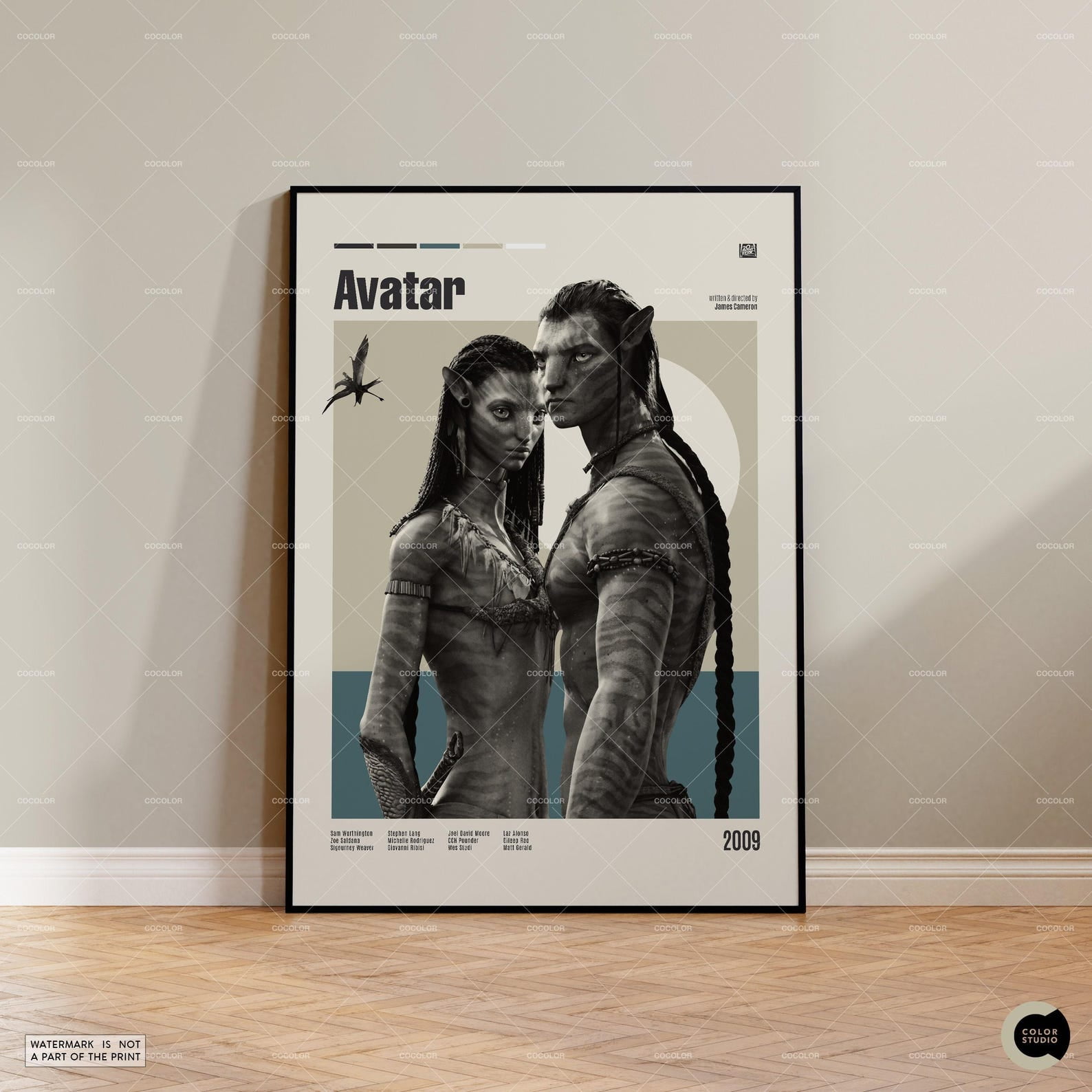 Avatar, James Cameron, Vintage Movie Poster, Retro Modern Poster ...