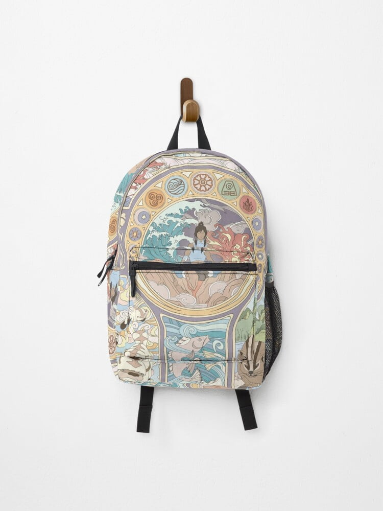 Avatar Korra and Original Benders, Art Nouveau Backpack - Walmart.com