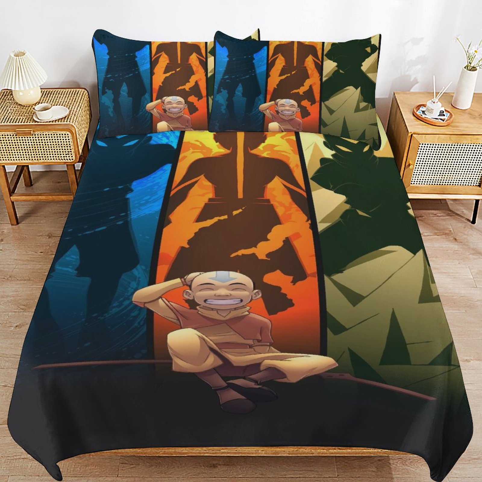 Avatar The Last Airbender Bed Duvet Cover Microfiber Bedding Sets 3D ...