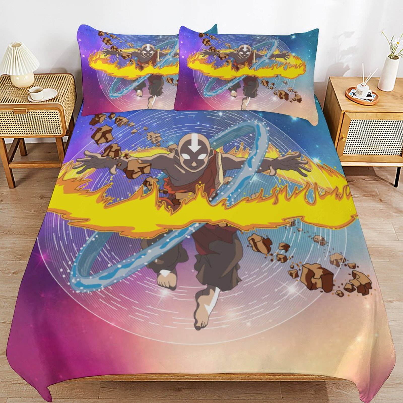 Avatar The Last Airbender Bed Duvet Cover Microfiber Bedding Sets 3D ...
