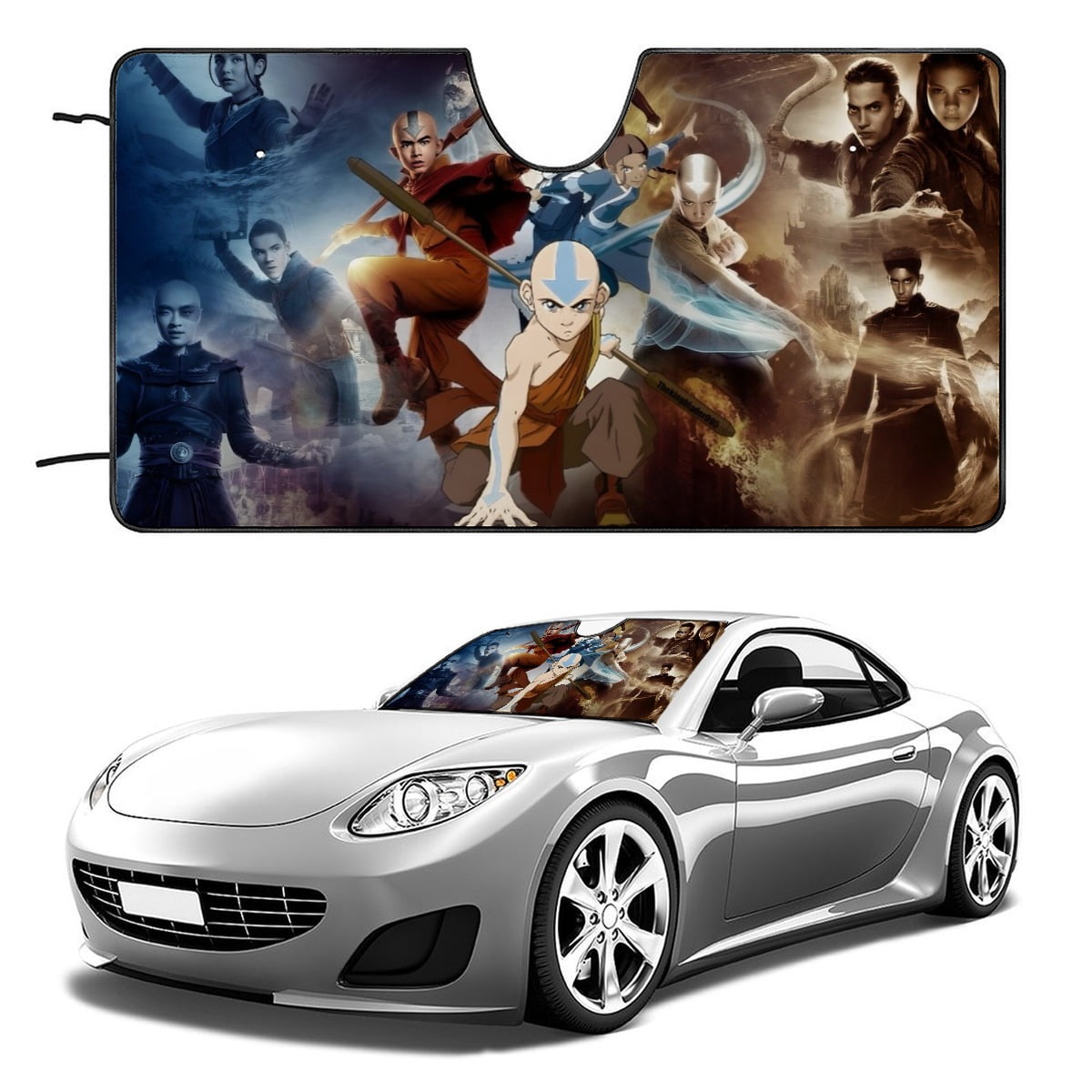 Avatar The Last Airbender-theme Windshield Sun Shade Front Protector ...