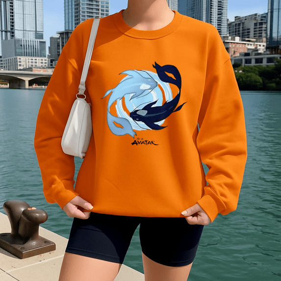 Avatar Moon and Ocean Spirits Koi Fish Graphic Sweatshirt, for Men ...