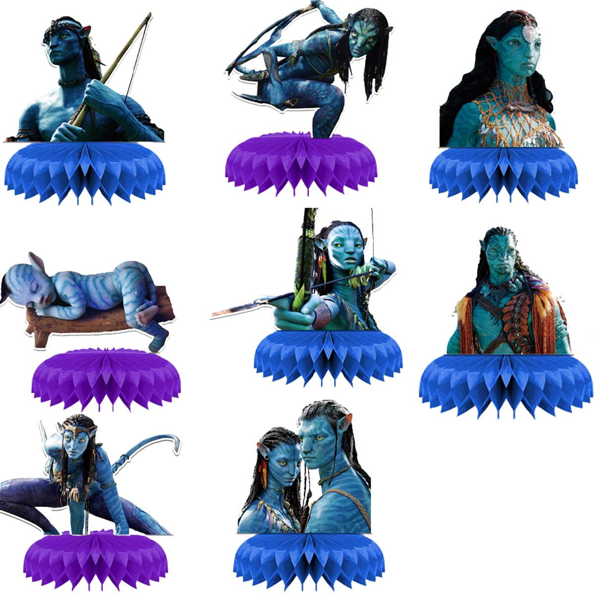 Avatar Movie Honeycomb Centerpieces Table Toppers Decorations for ...