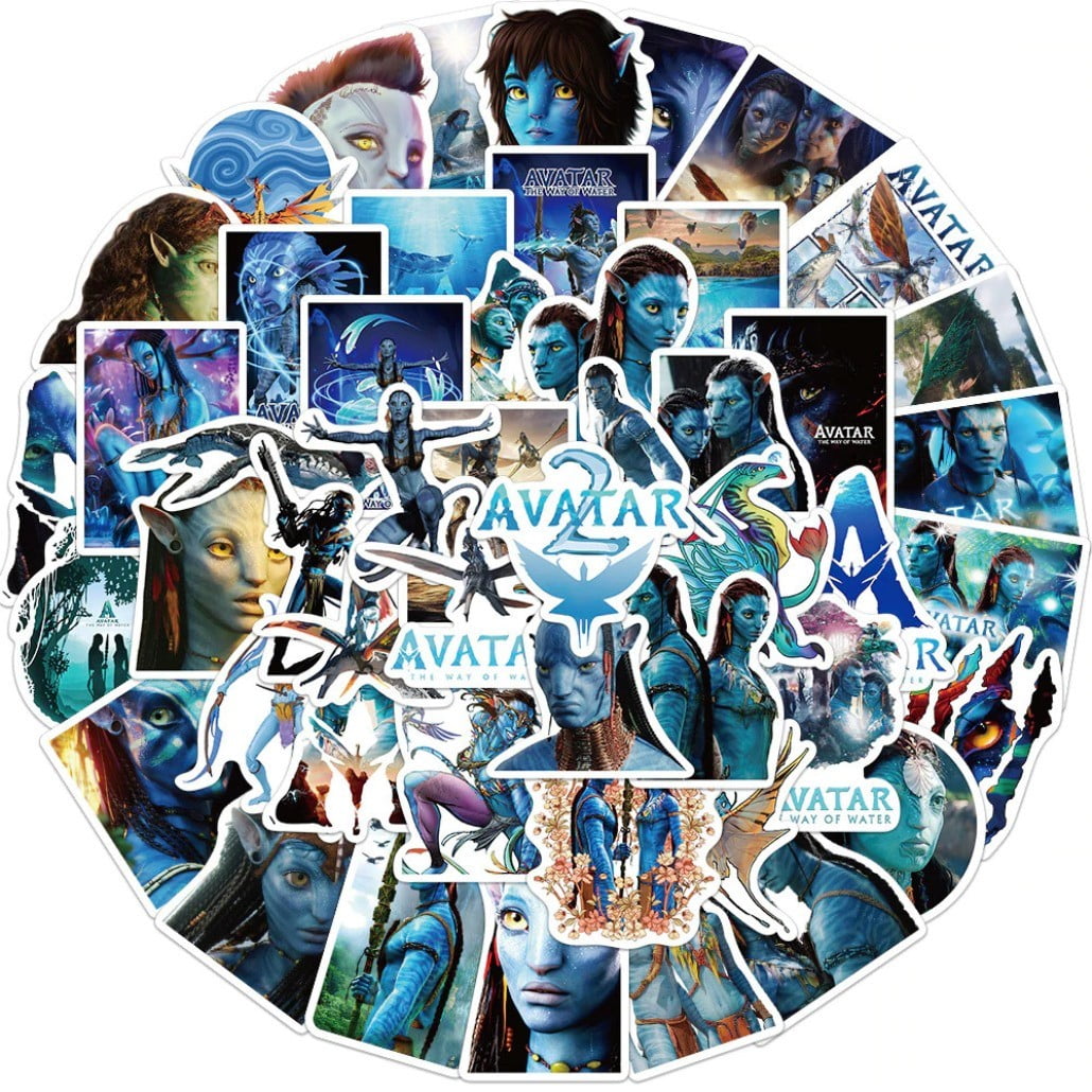 Avatar Movie Themed Set of 50 Assorted Stickers Decal Set - Walmart.com