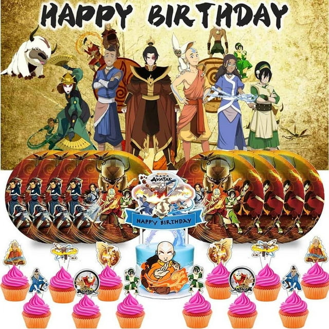 Avatar Party Supplies Birthday Decorations Plates The Last Airbender ...