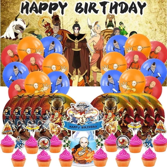 Avatar Party Supplies Plates Decorations Birthday Cake Topper Banner ...