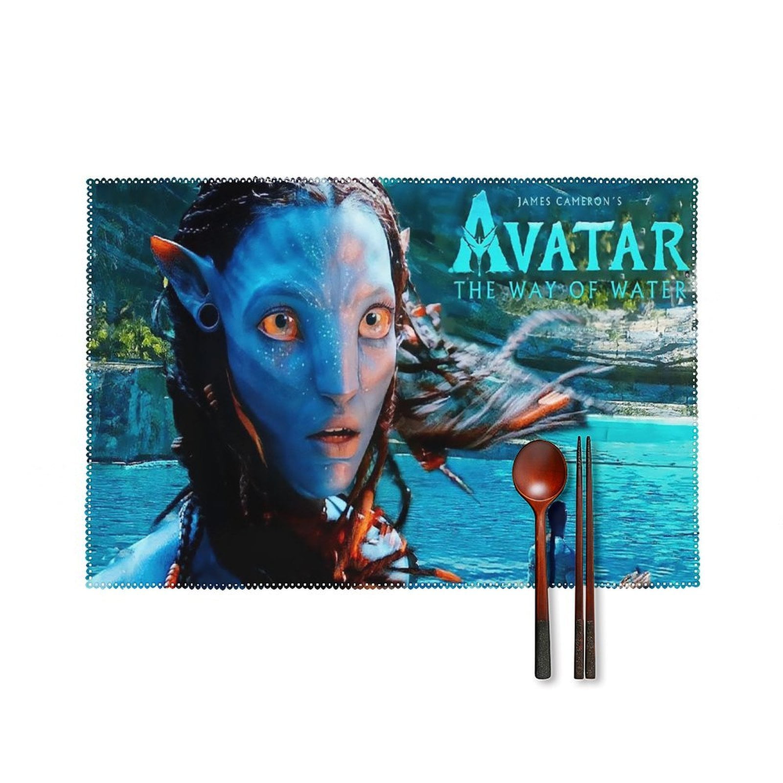 Avatar Placemats Set of 4, 12x18 Inch Table Mat for Outdoor Indoor Home ...