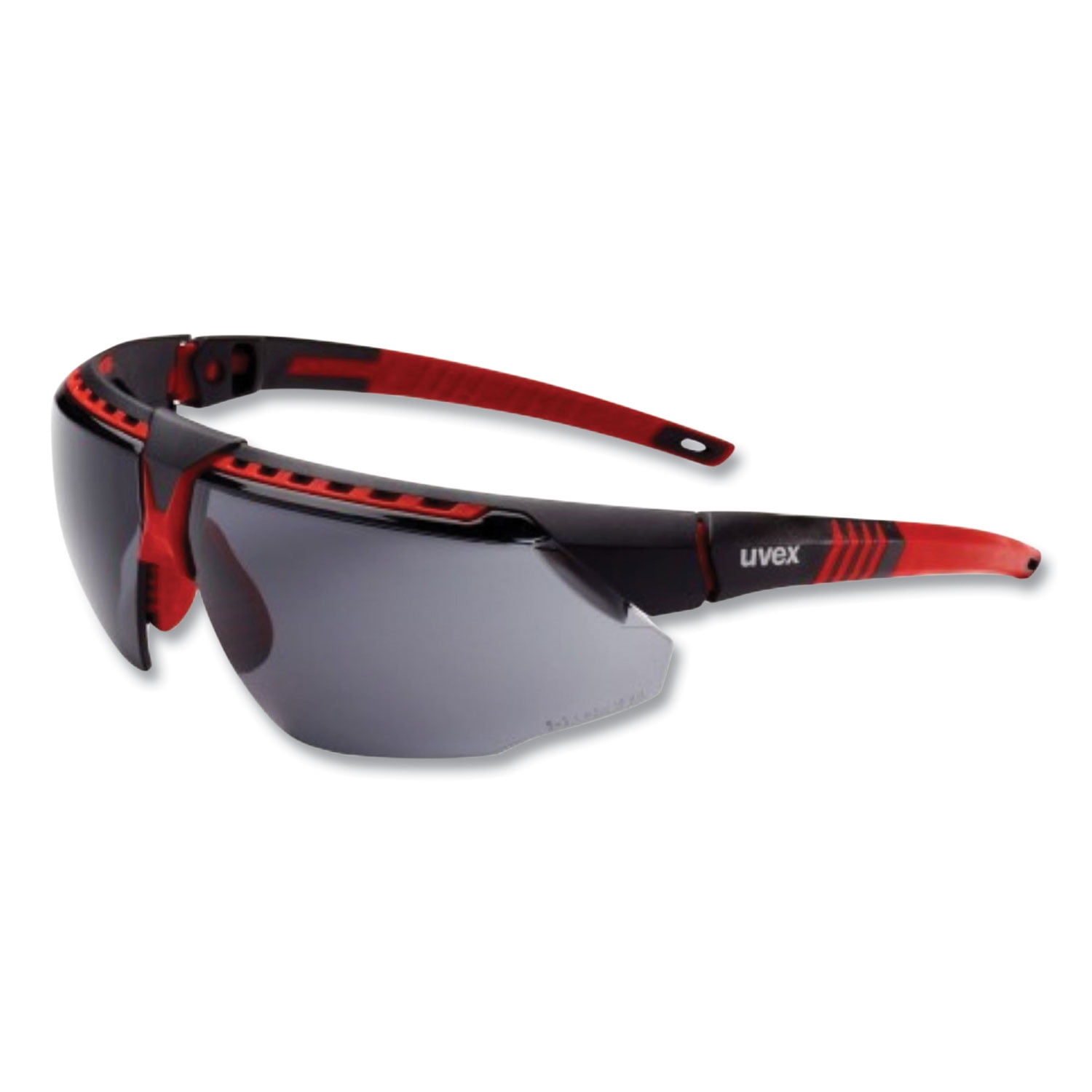 Avatar Safety Glasses, Black/Red Polycarbonate Frame, Gray ...