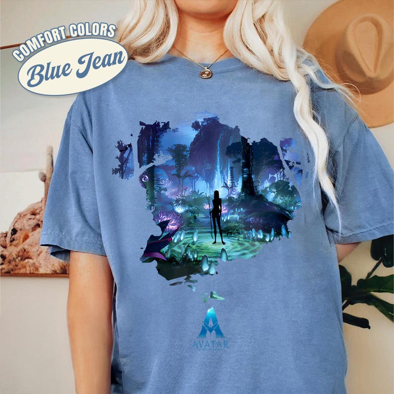 Avatar Shirt Front Print Way of Water Pandora Cinematic Fantasy Nature ...
