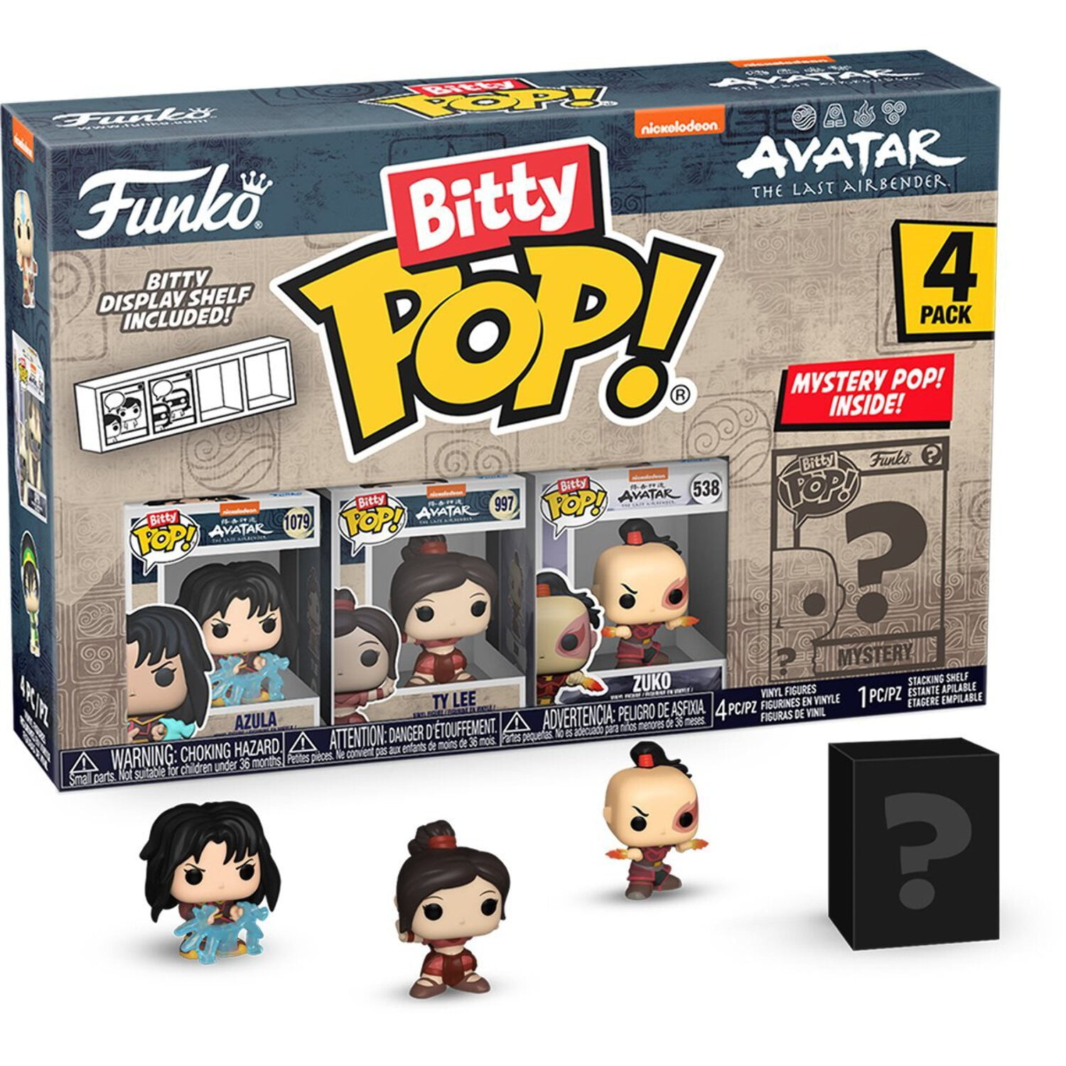 Avatar: TLA Azula Bitty Pop! Mini-Figure 4-Pack - Walmart.com