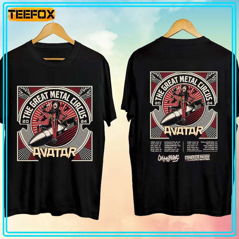 Avatar The Greatest Metal Circus Tour 2024 Unisex T-Shirt - Walmart.com