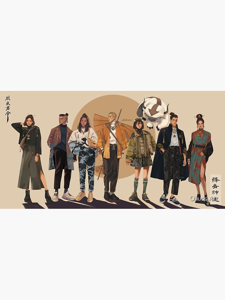 Avatar The Last Airbender - ATLA - The Gaang AU with the smart casual ...