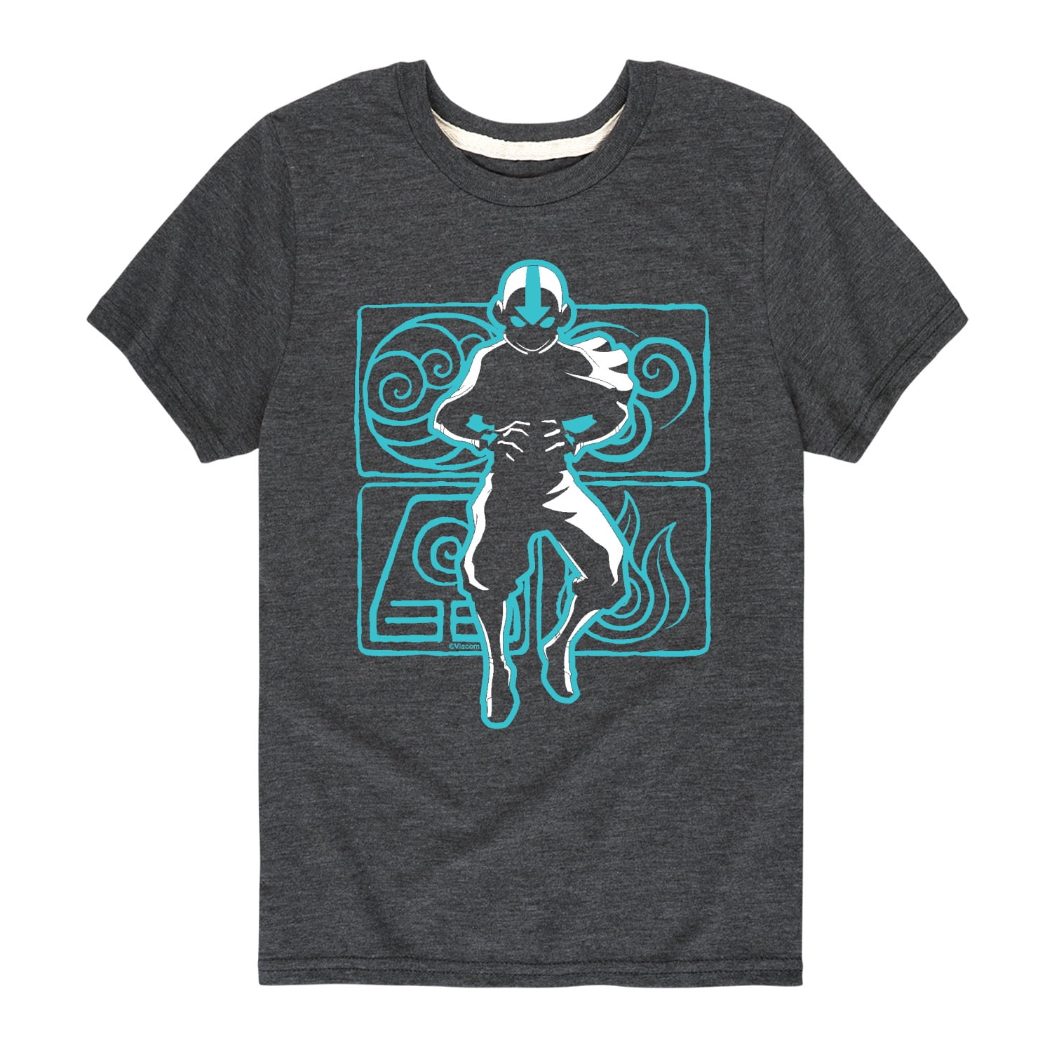 Avatar: The Last Airbender - Aang Airbending - Kids YOUTH SHORT SLEEVE ...