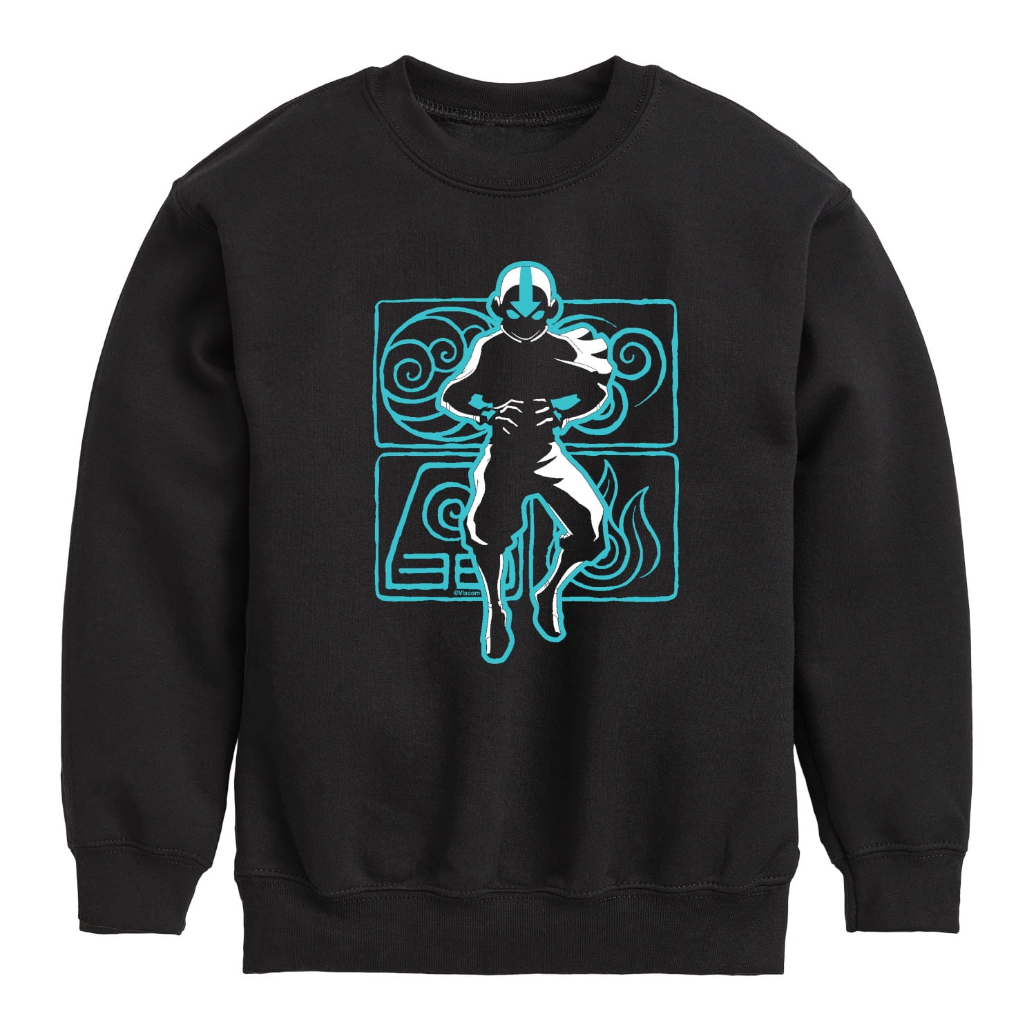Avatar: The Last Airbender - Aang Airbending - Youth Crewneck Fleece ...