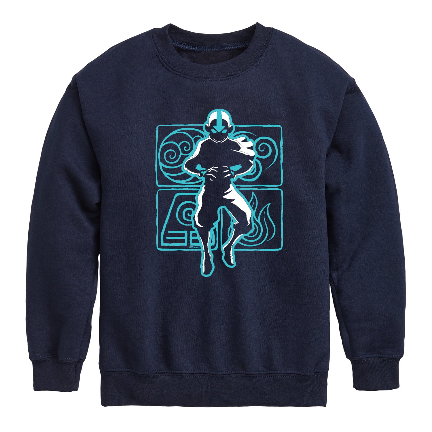 Avatar: The Last Airbender - Aang Airbending - Youth Crewneck Fleece ...