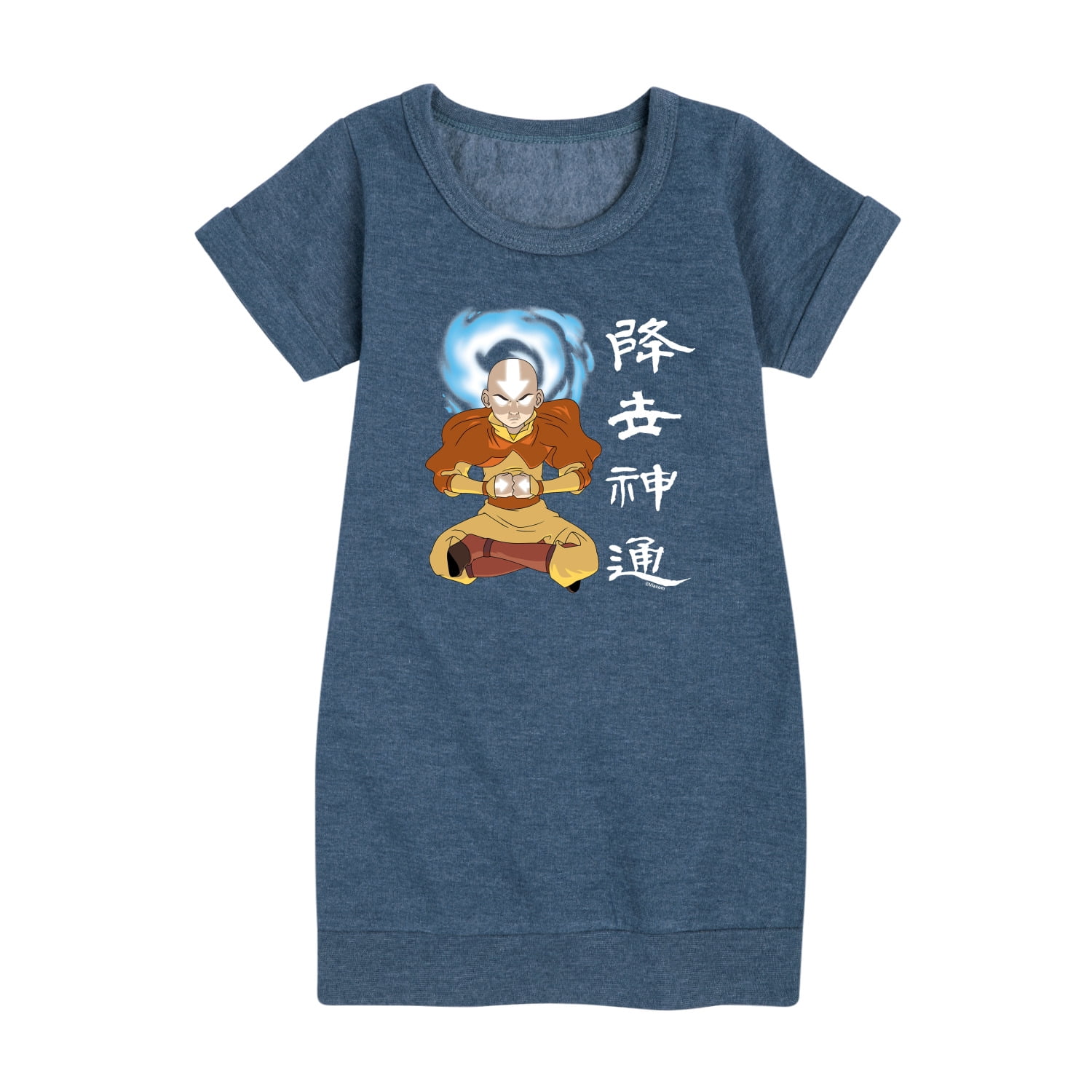 Avatar: The Last Airbender - Aang Avatar State - Girls Ss Fleece Dress ...