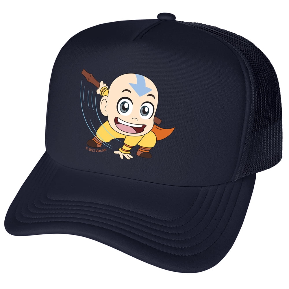 Avatar: The Last Airbender Aang Chibi Foam Snapback Trucker Hat ...