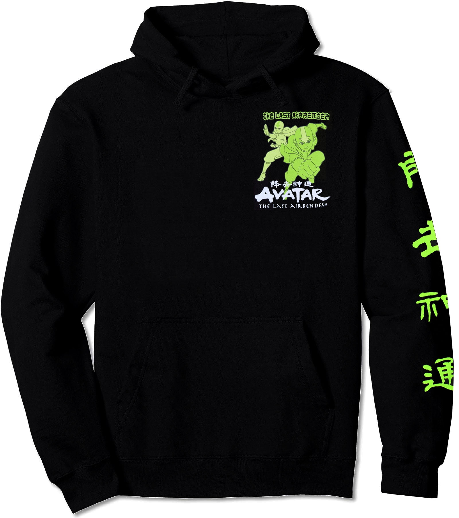 Avatar: The Last Airbender Aang Pullover Hoodie, Black, Large - Walmart.com