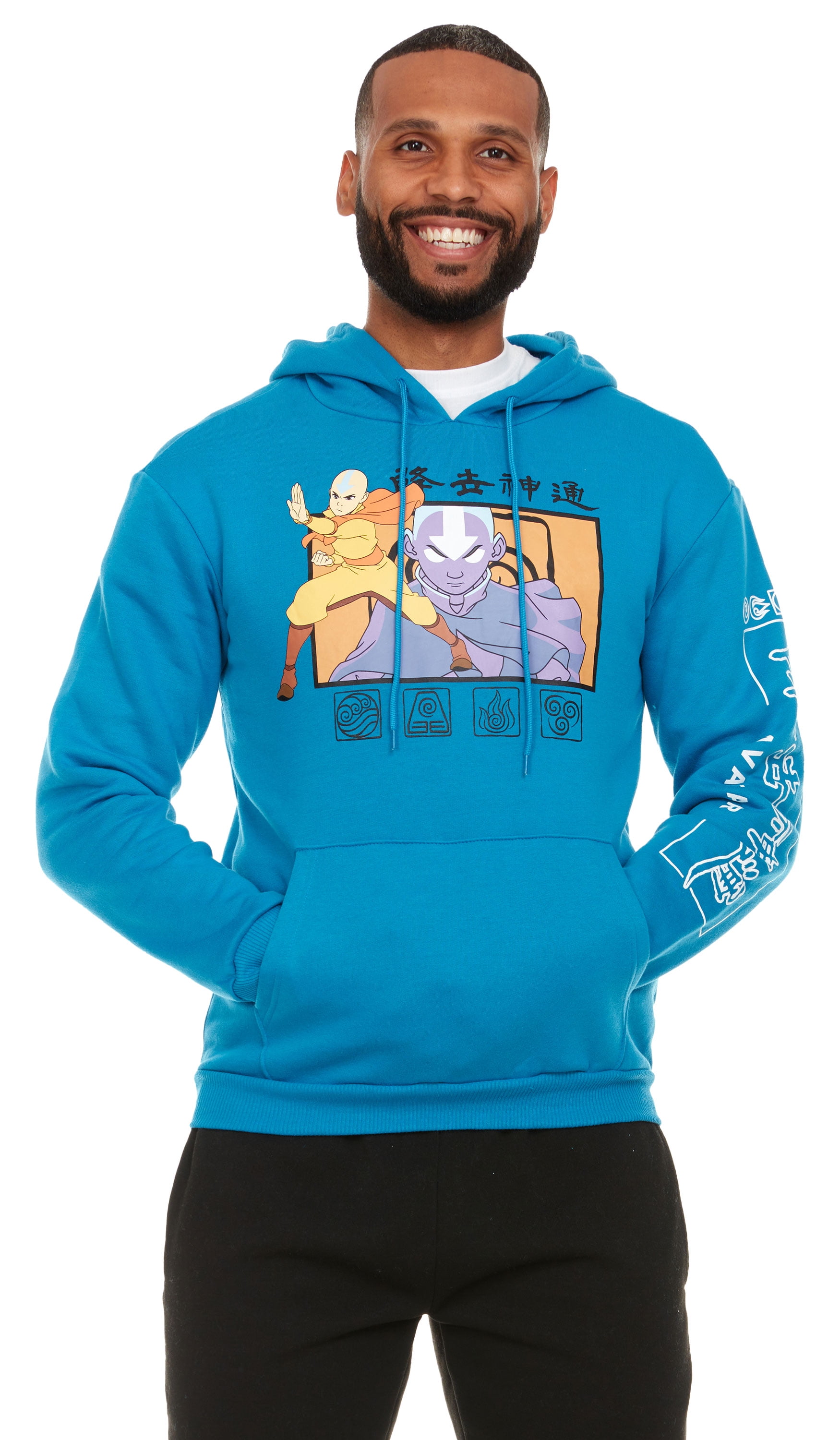 Avatar: The Last Airbender Aang Pullover Hoodie, Blue, Small - Walmart.com