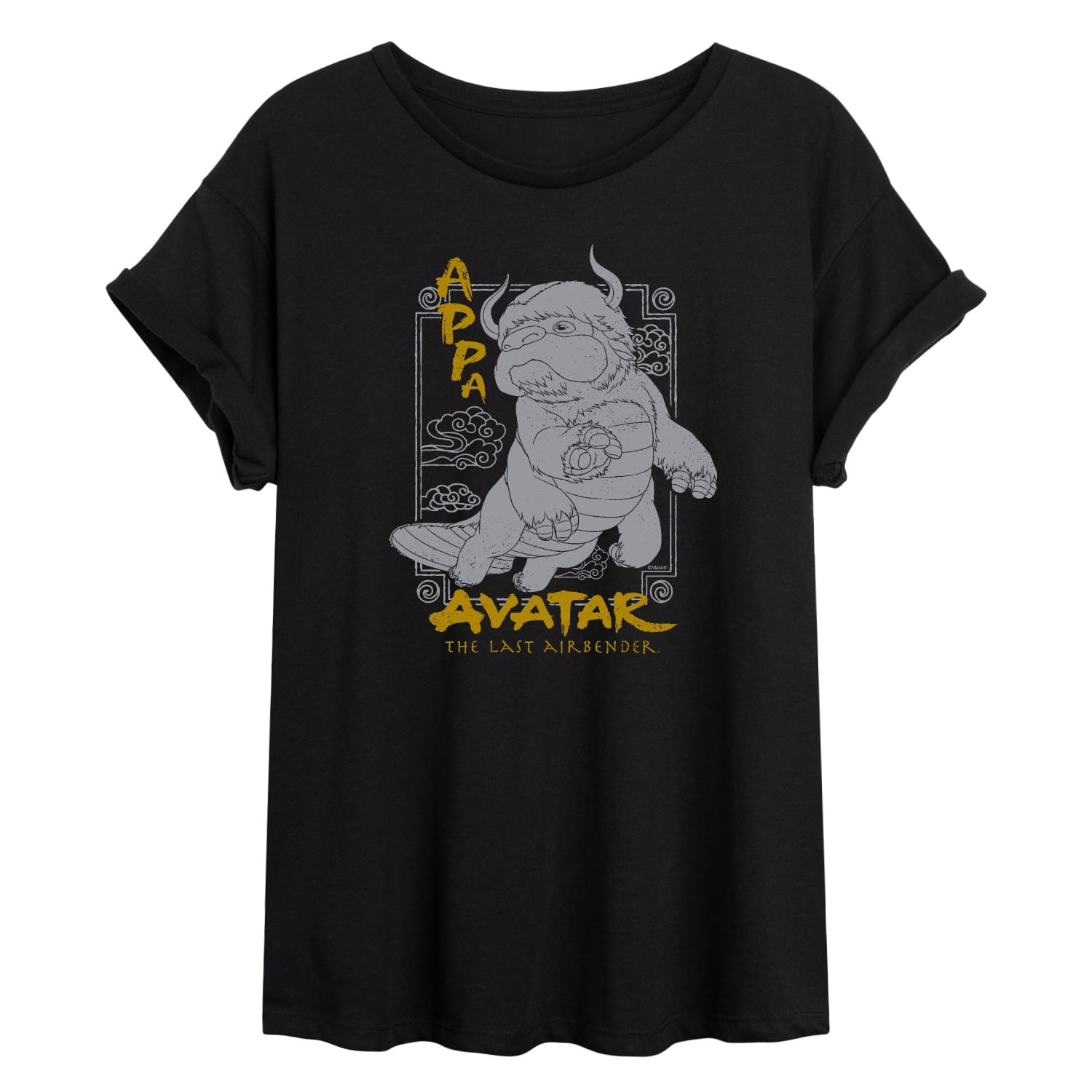Avatar - The Last Airbender - Appa -Womens Oversized Graphic T-Shirt ...