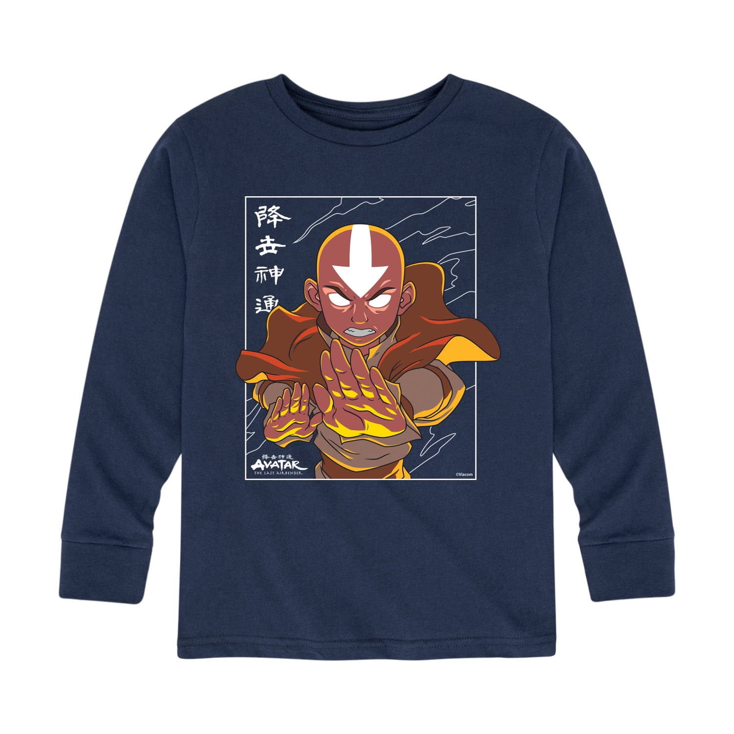 Avatar - The Last Airbender - Avatar State Aang - Youth Long Sleeve ...