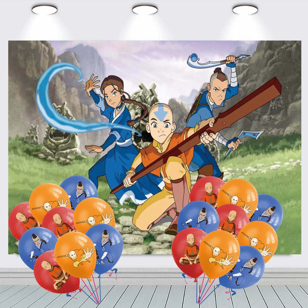 Avatar The Last Airbender Backdrop Balloons Banner Party Decorations ...