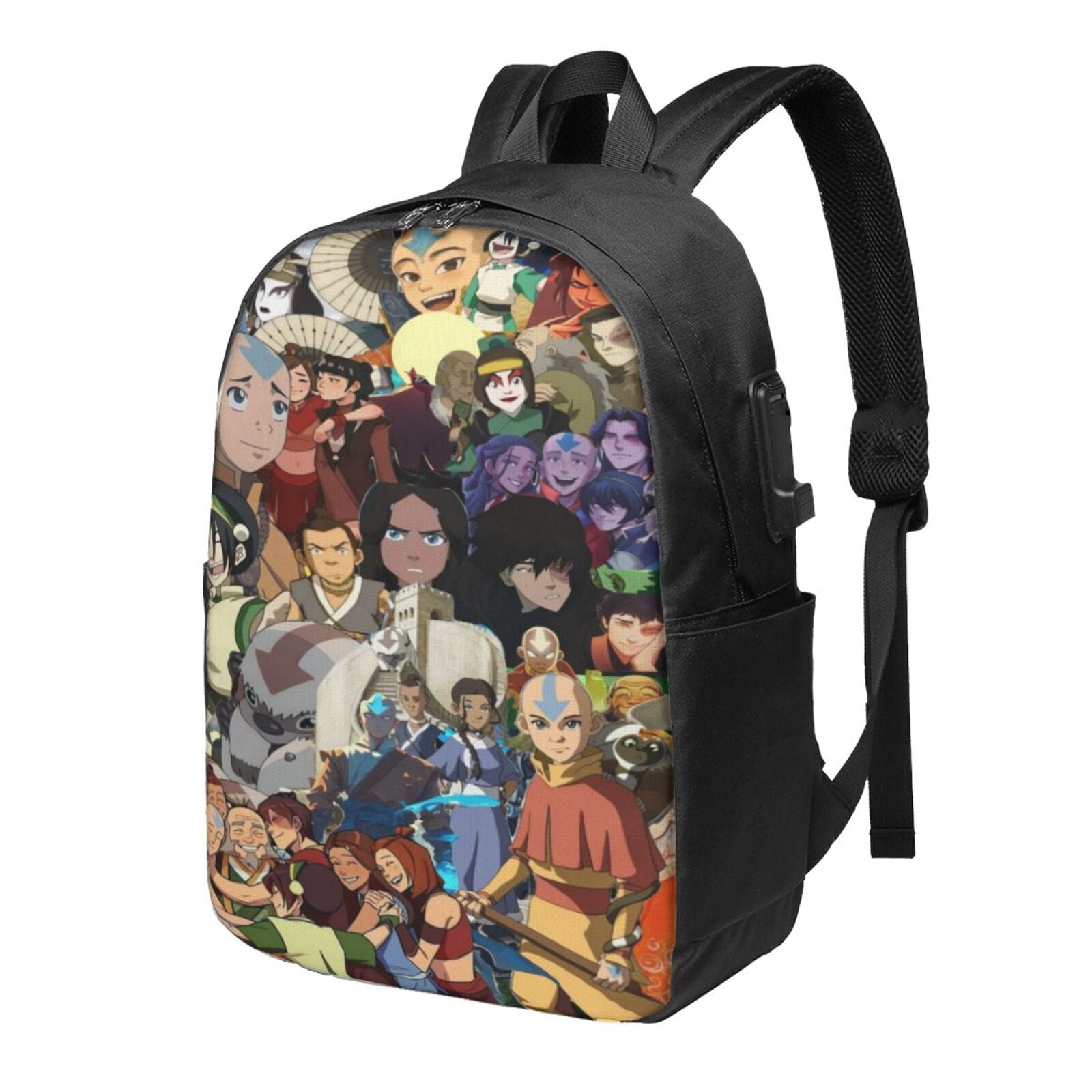 Avatar The Last Airbender Backpack Large Laptop Bookbag with usb ...